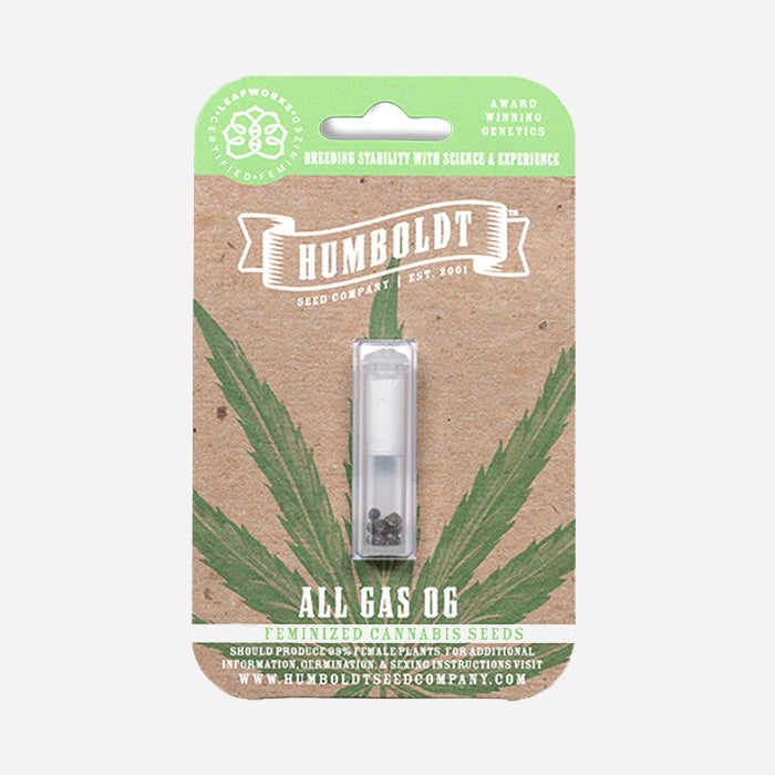 Humboldt Seed Co. All Gas OG Feminised Cannabis Seeds – Natural ...