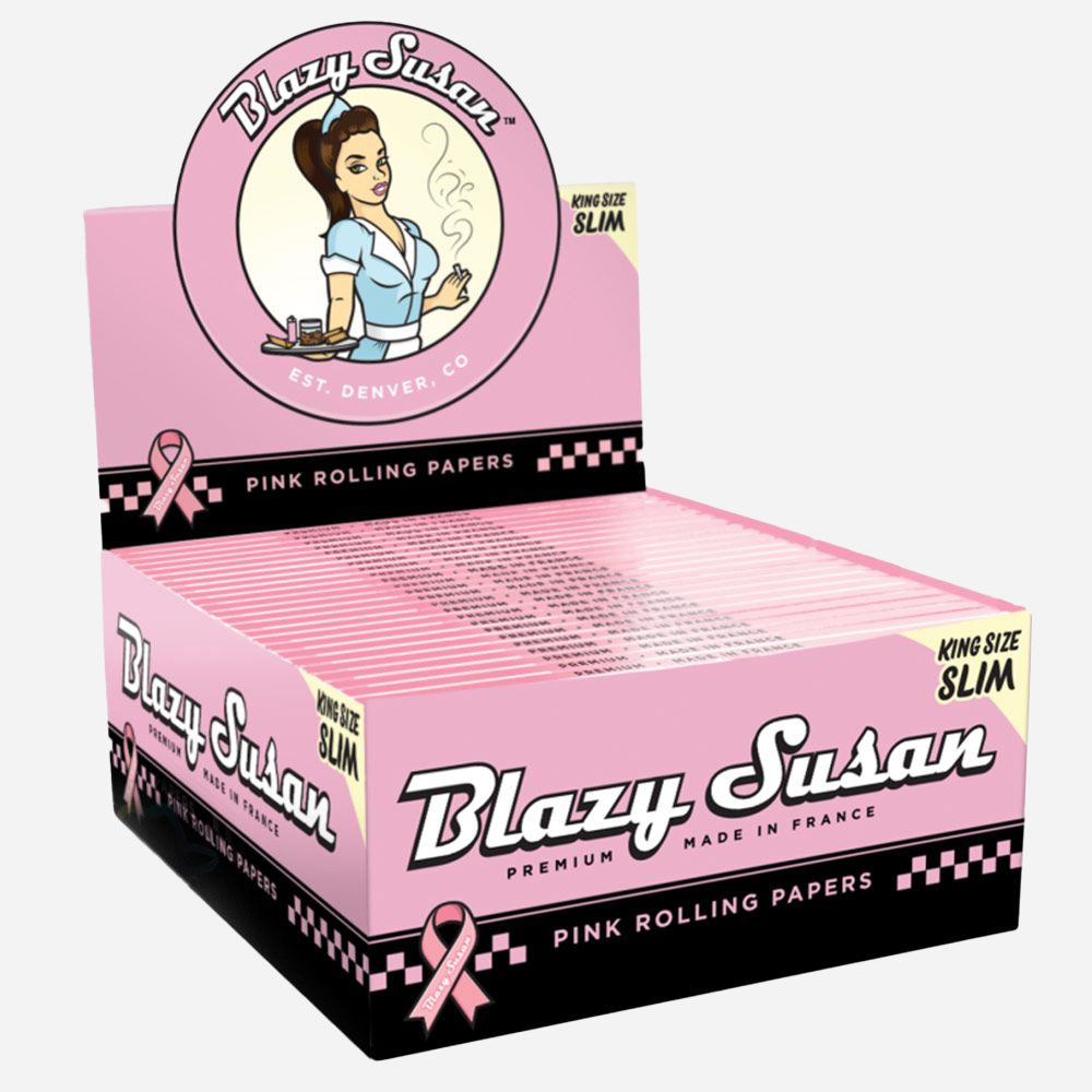 Blazy Susan Pink King Size Slim Papers – Natural Selection Leeds
